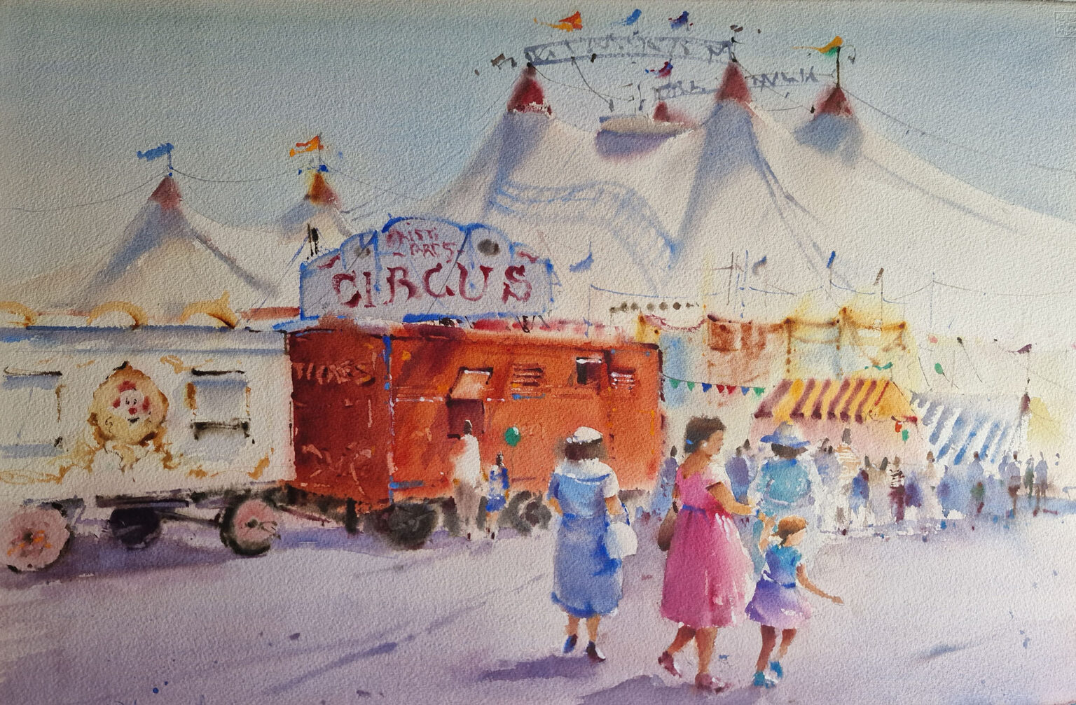 Acuarela: Vamos al circo - Blanca Alvarez Watercolors